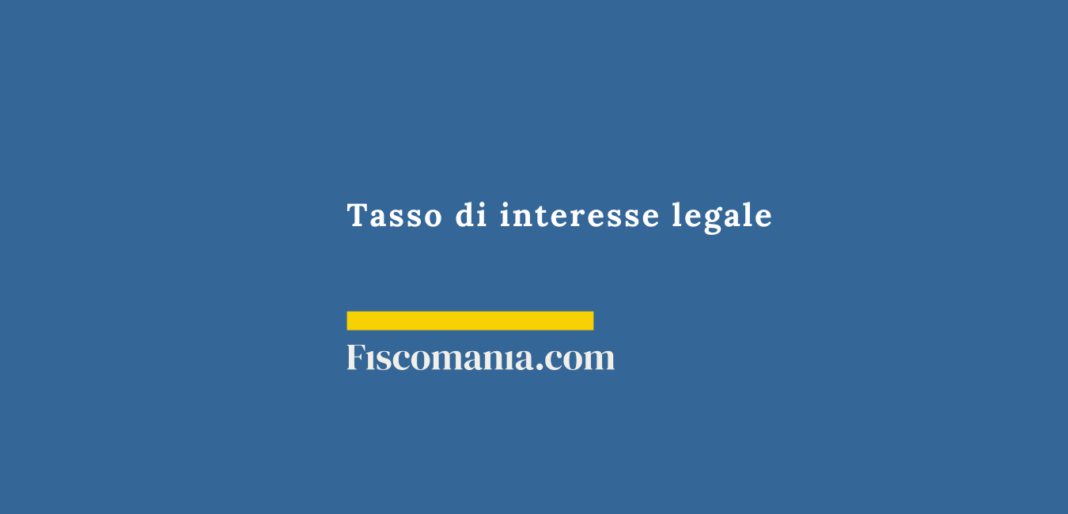 Tasso di interesse legale 2026 scende all'1,6% - Fiscomania